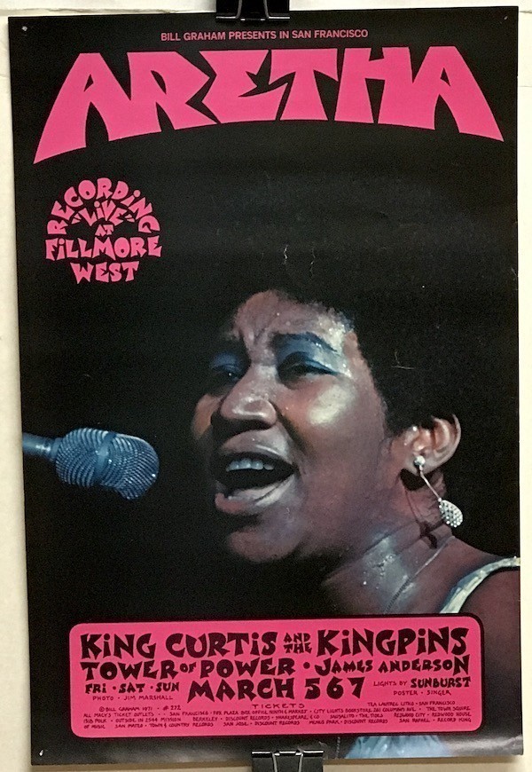Aretha Franklin Original Concert Poster